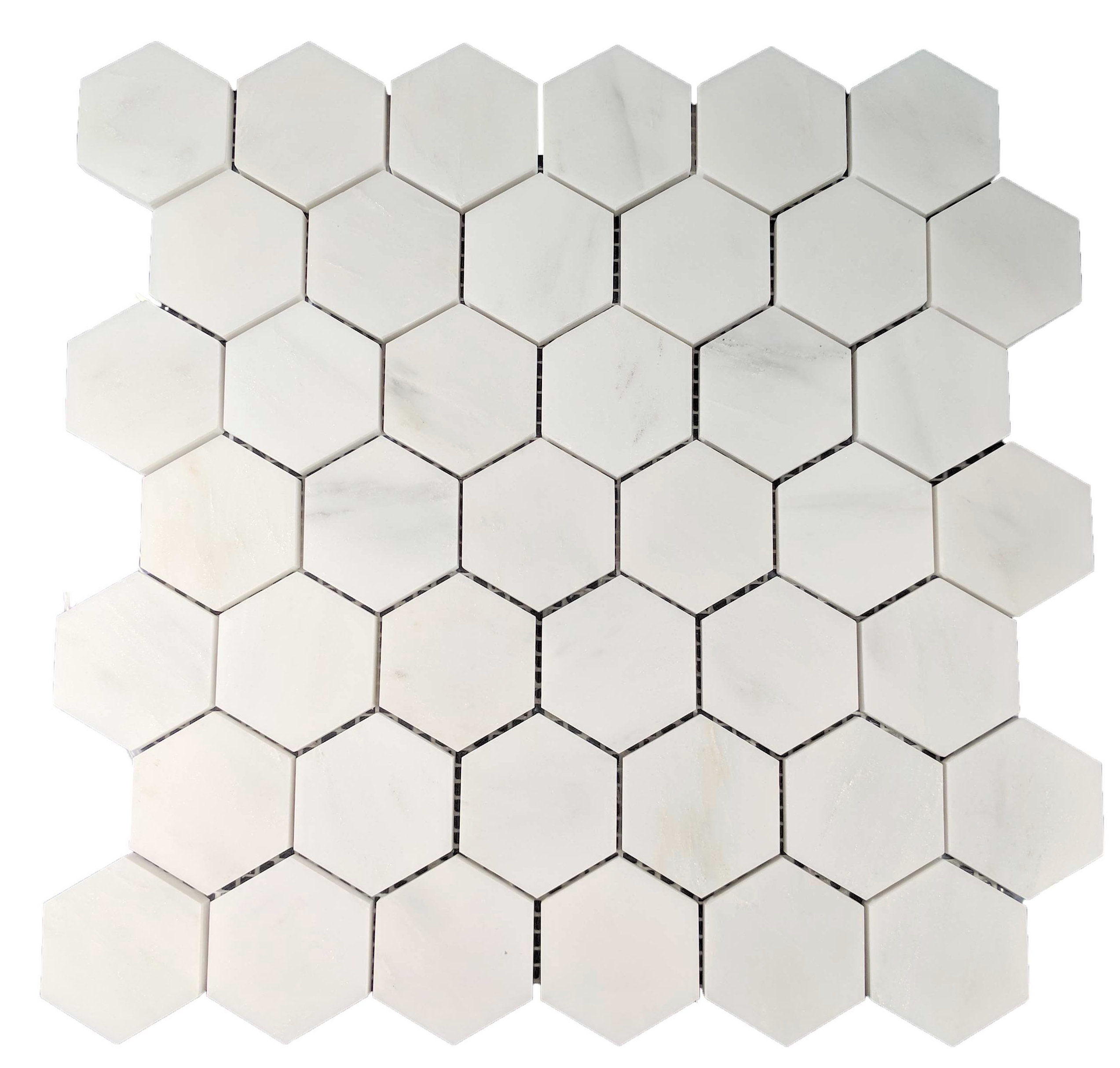 Mango Tile Alps 12" x 12" Marble Honeycomb Mosaic Wall & Floor Tile ...