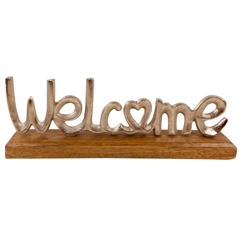 Rosalind Wheeler Munhall Welcome Letter Block | Wayfair.co.uk