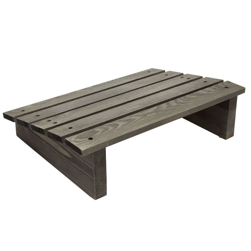 MyGift Wood Ergonomic Footrest Tilted Foot Stool | Wayfair