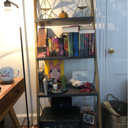 CosmoLiving by Cosmopolitan Nova Metal Ladder Bookcase & Reviews | Wayfair