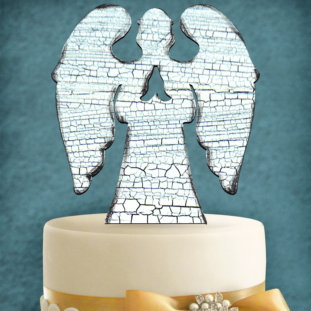 aMonogramArtUnlimited Angel Cake Topper | Wayfair