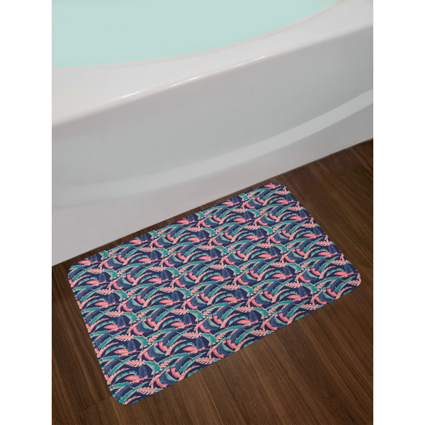 East Urban Home Tropical Bath Rug | Wayfair