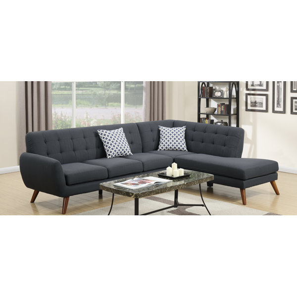 George Oliver Millette 111" Wide Right Hand Facing Sofa and Chaise ...