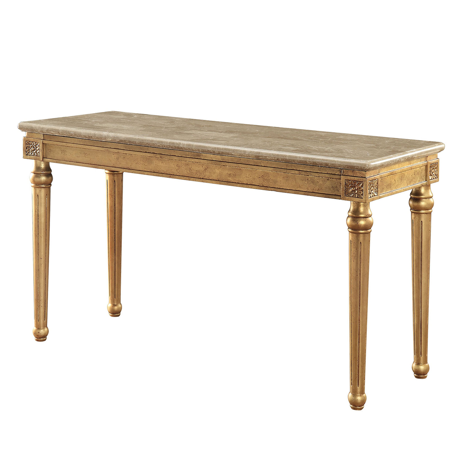 Rosdorf Park Haohan 57'' Genuine Marble Console Table | Wayfair