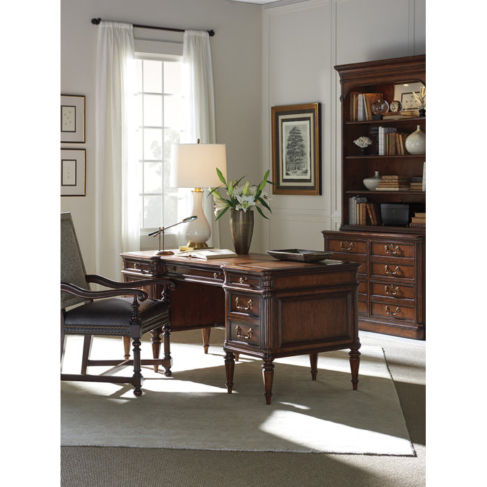 Sligh Richmond Hill Configurable Rectangular Executive Desk Office Set ...