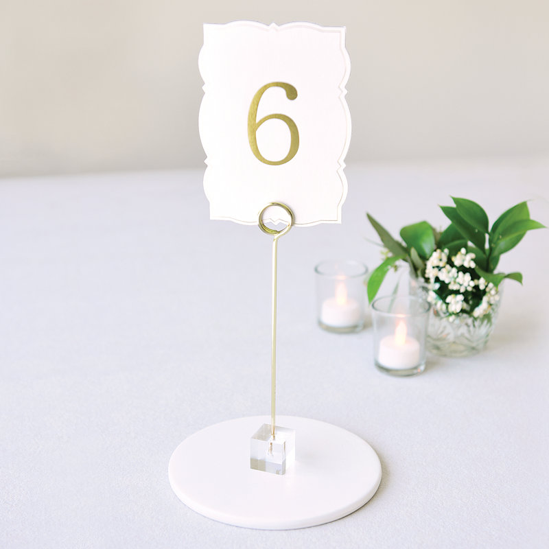 Style Me Pretty Table Number Stand | Wayfair