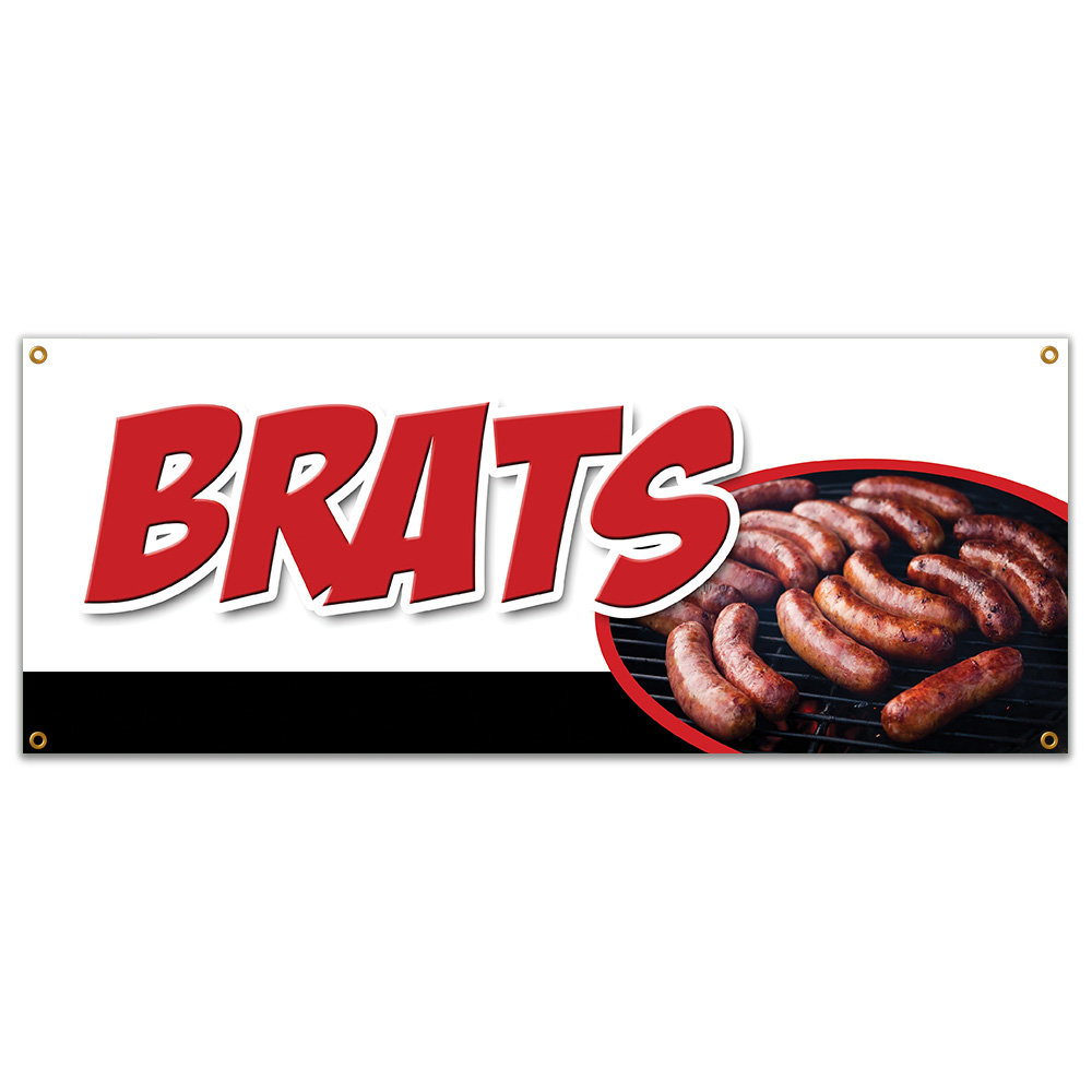SignMission Brats Banner Sign | Wayfair