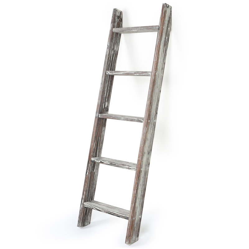 Rosalind Wheeler 54'' Tall Solid Wood Blanket Ladder & Reviews | Wayfair