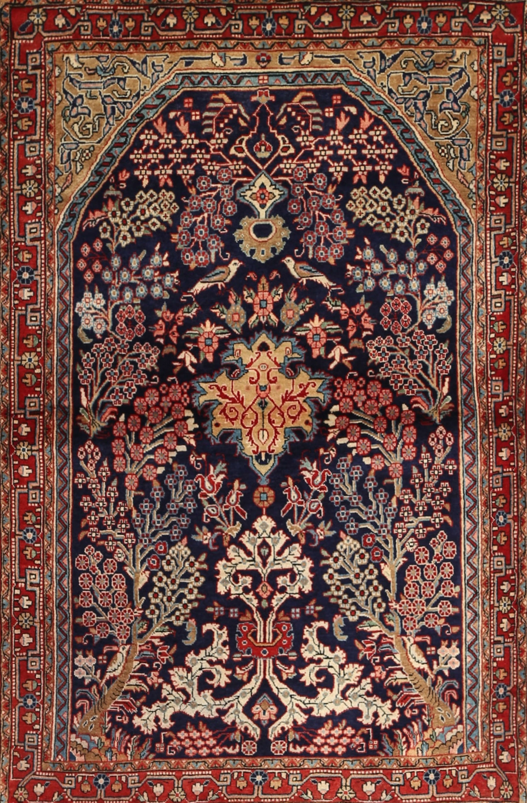 Bungalow Rose Illari Red/Green Rug | Wayfair