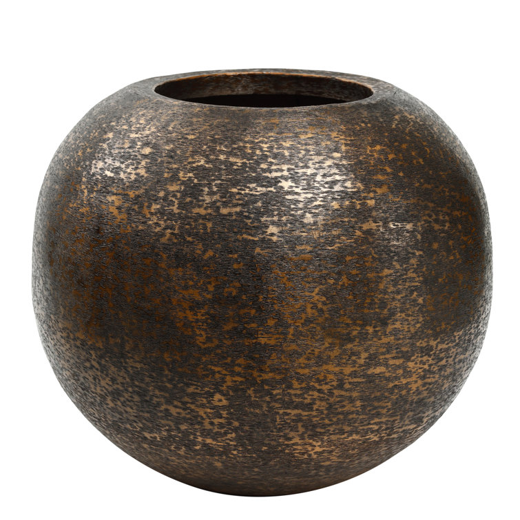 Williston Forge Moon Copper Brushed Aluminum Pot | Wayfair.co.uk