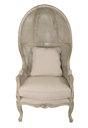 One Allium Way® Havel Wide Linen Balloon Chair | Wayfair