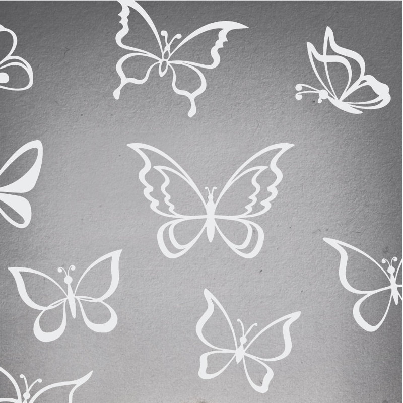 Ophelia & Co. Butterfly Flutters Wall Decal & Reviews | Wayfair