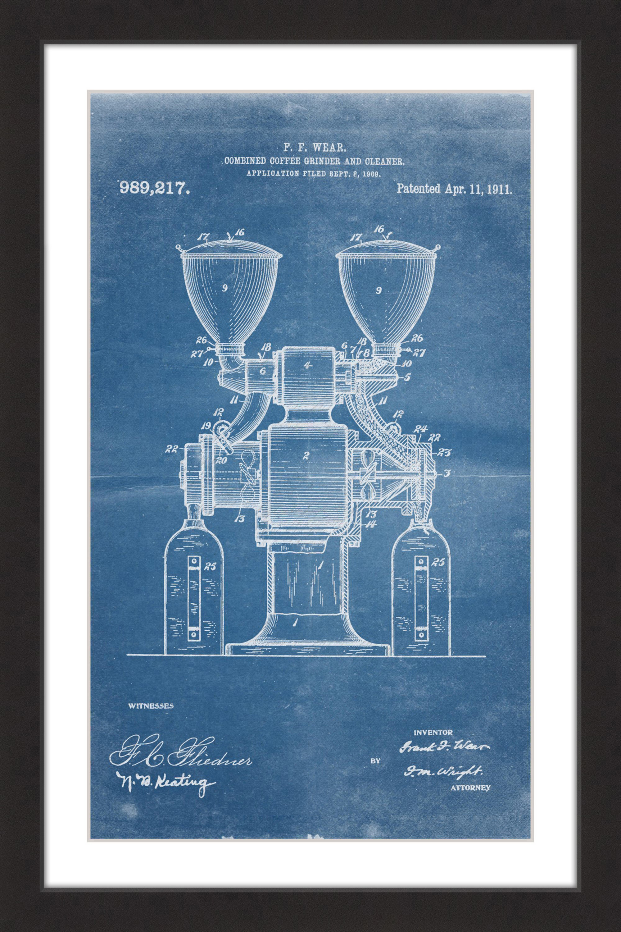 Marmont Hill Coffee Grinder 1911 Blueprint by Steve King - Picture ...