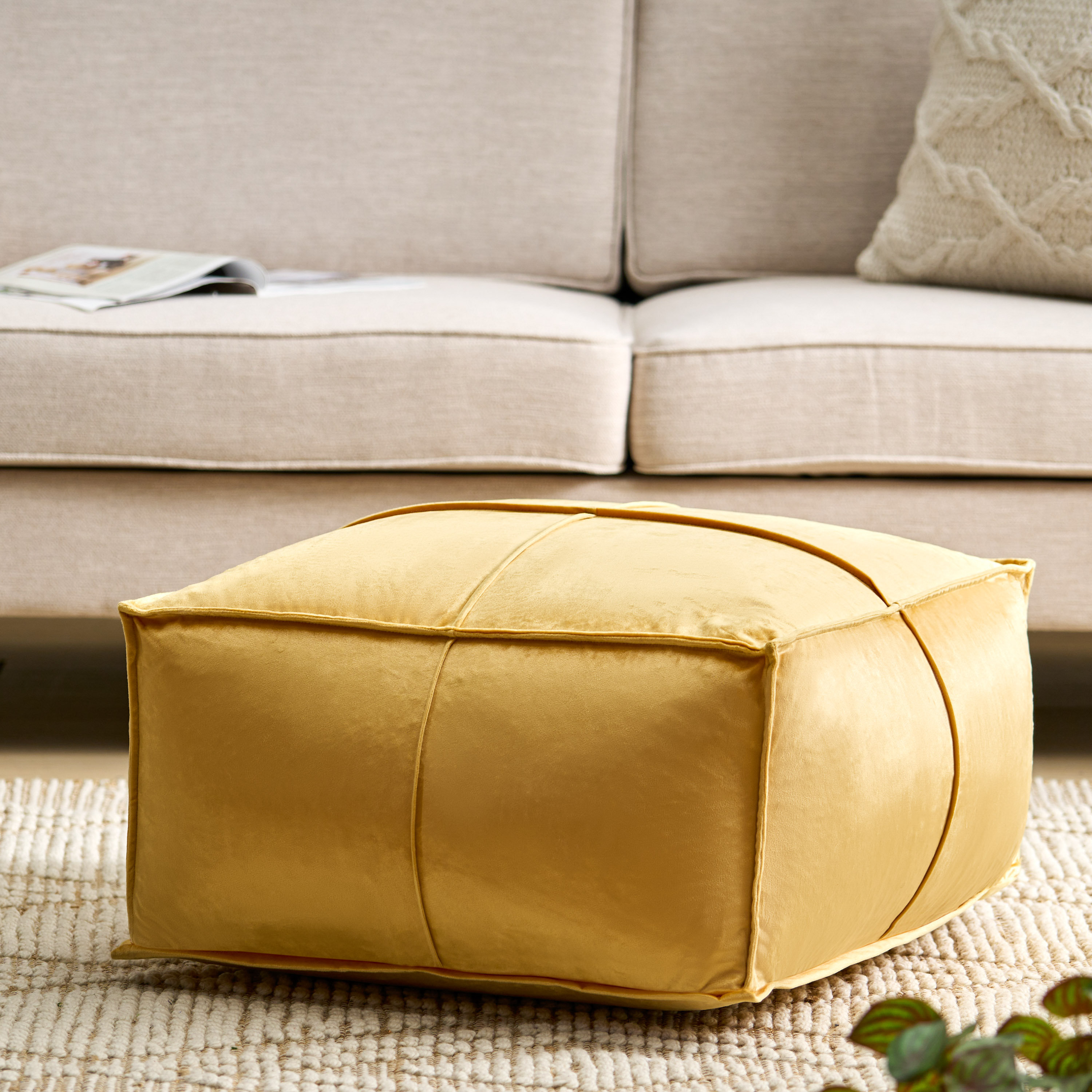 Mercer41 Mariya Upholstered Pouf & Reviews | Wayfair