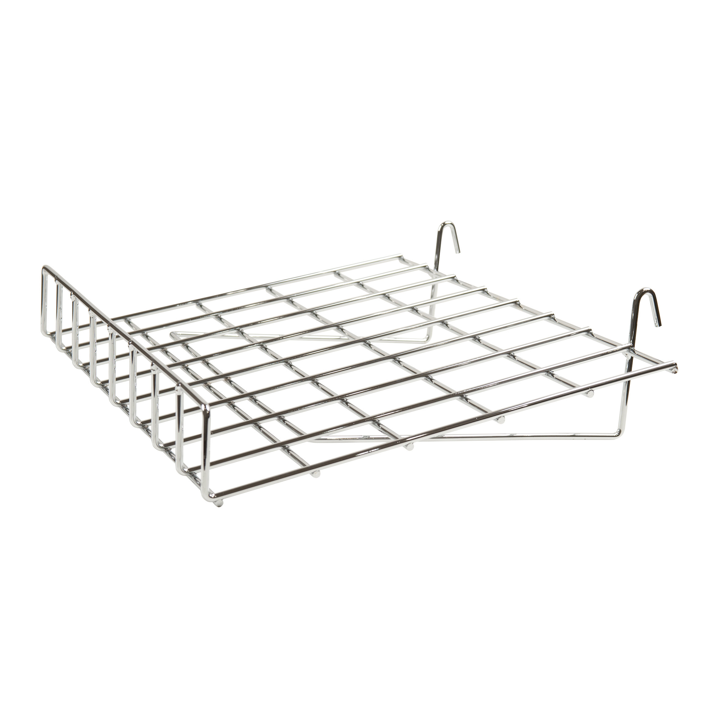 Econoco 4 Piece Grid Panel Slanted Wire Shelf with Front Lip | Wayfair
