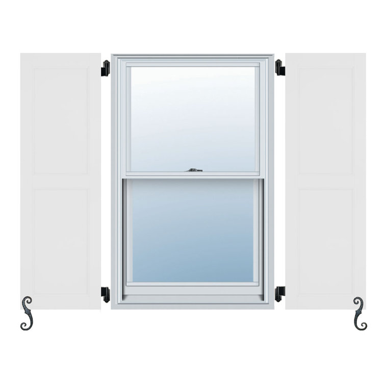 AtlanticPremiumShutters Atlantic Architectural Two Equal Flat Panels ...