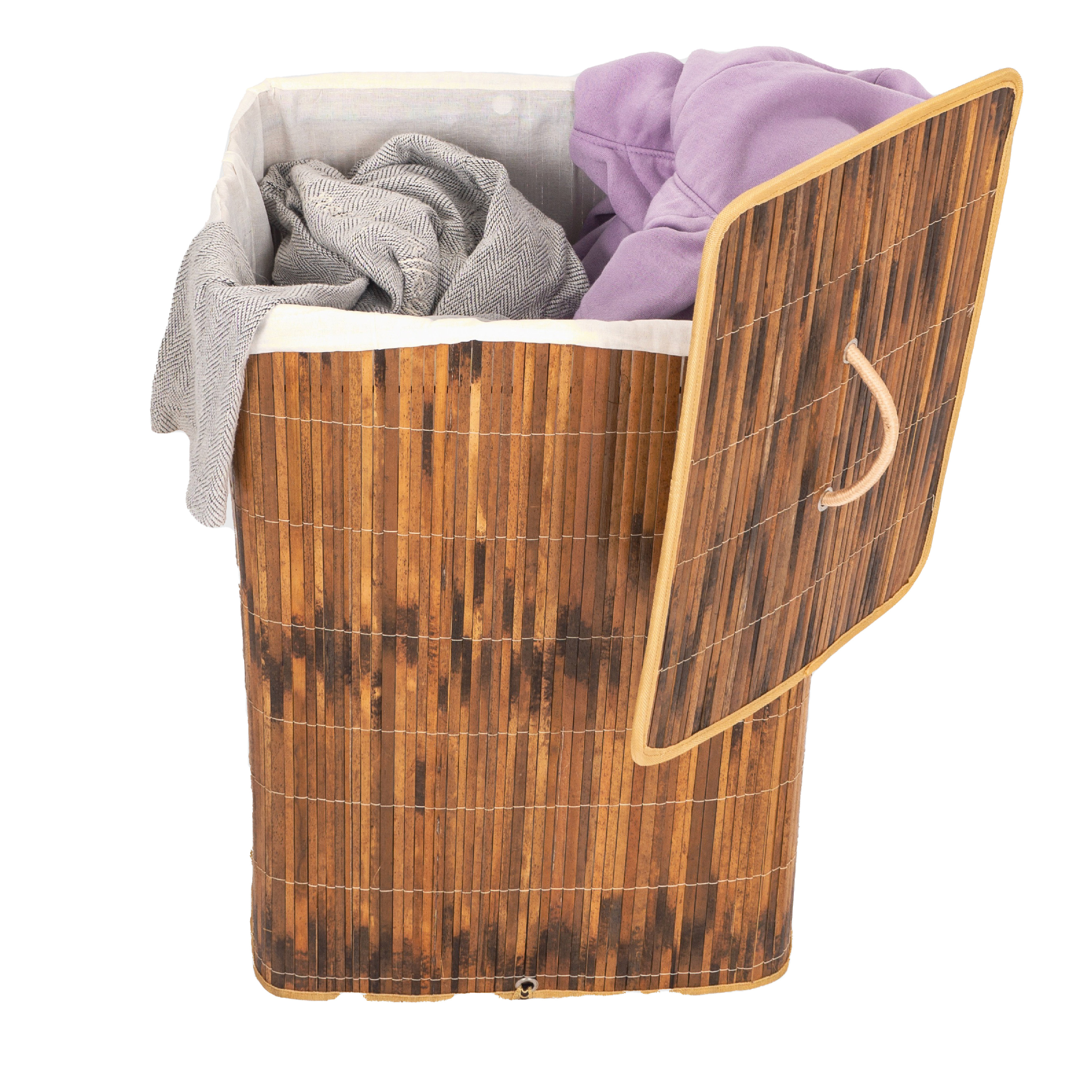 Bayou Breeze Bamboo Laundry Hamper | Wayfair