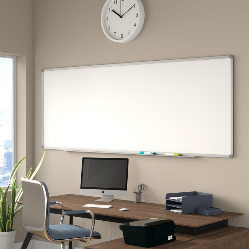 Luxor Wall Mounted Magnetic Whiteboard, 40" x 96" & Reviews | Wayfair