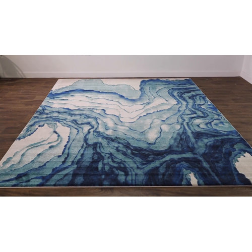 Ivy Bronx Omari Ocean Blue Rug & Reviews - Wayfair Canada