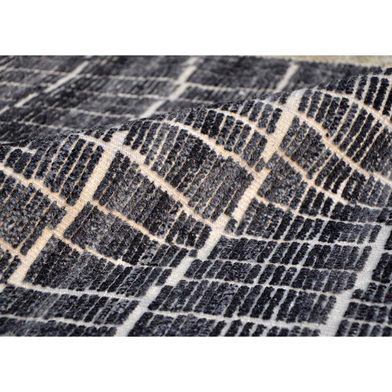 Bokara Rug Co., Inc. Hand-Knotted High-Quality Natural and Charcoal ...
