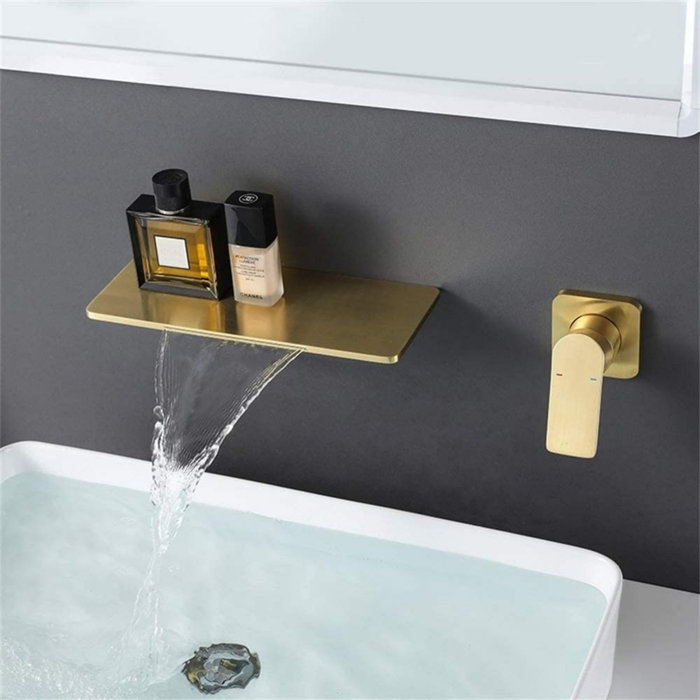 organnice Wall Mounted Faucet Single-handle Bathroom Faucet & Reviews ...