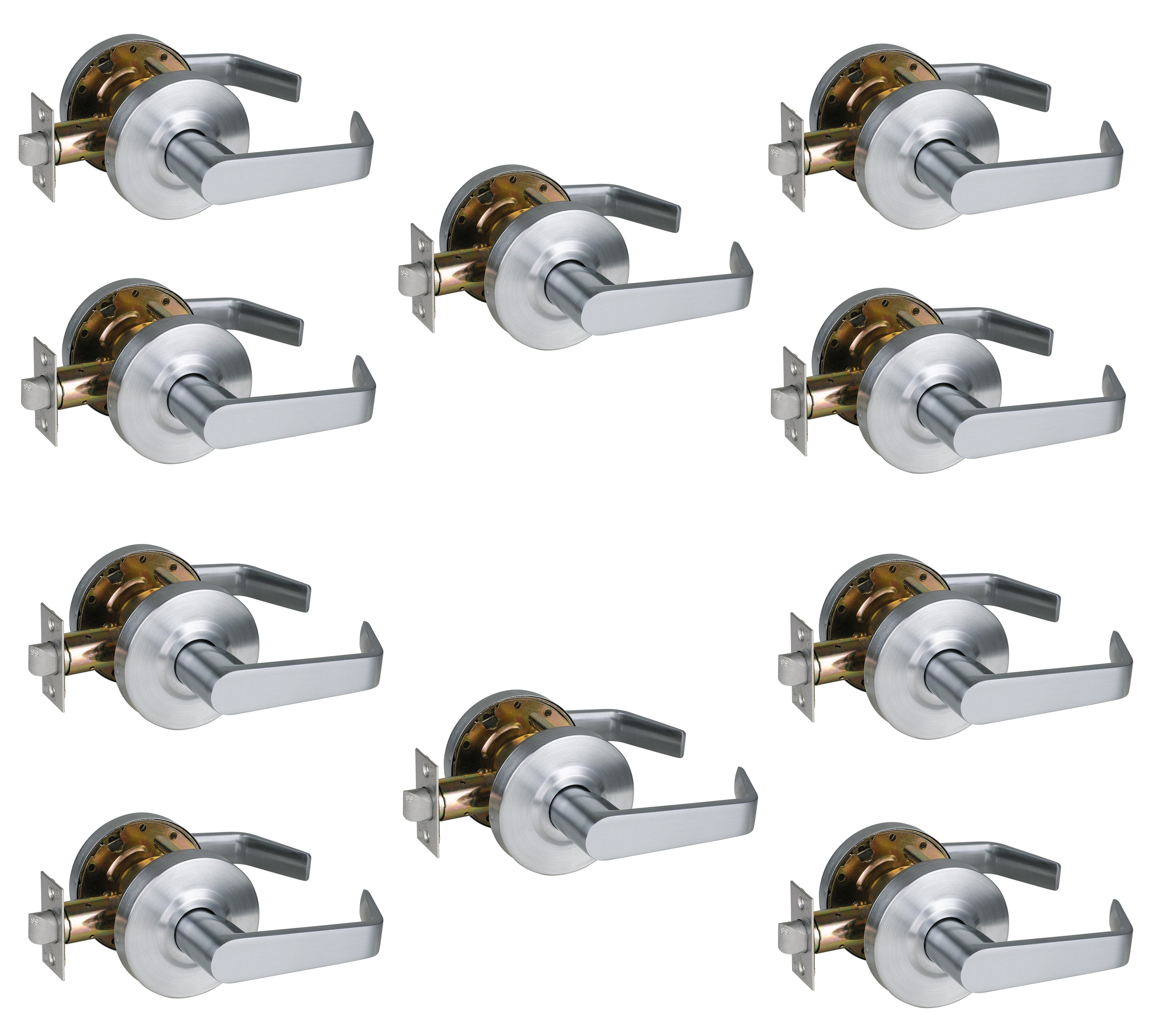 HISAFE Heavy Duty Passage (Hall & Closet) Door Lever Multipack | Wayfair