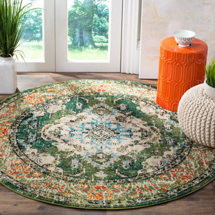 Wayfair | Green Round Area Rugs You'll Love in 2022