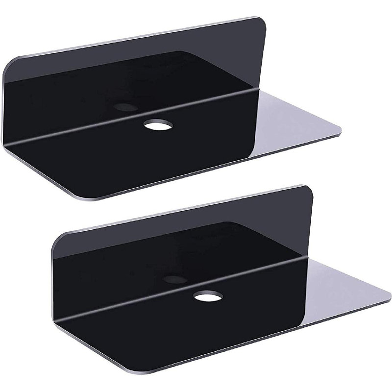 Rebrilliant 2 Pack Wall Mounted Floating Shelves No Drill Adhesive ...