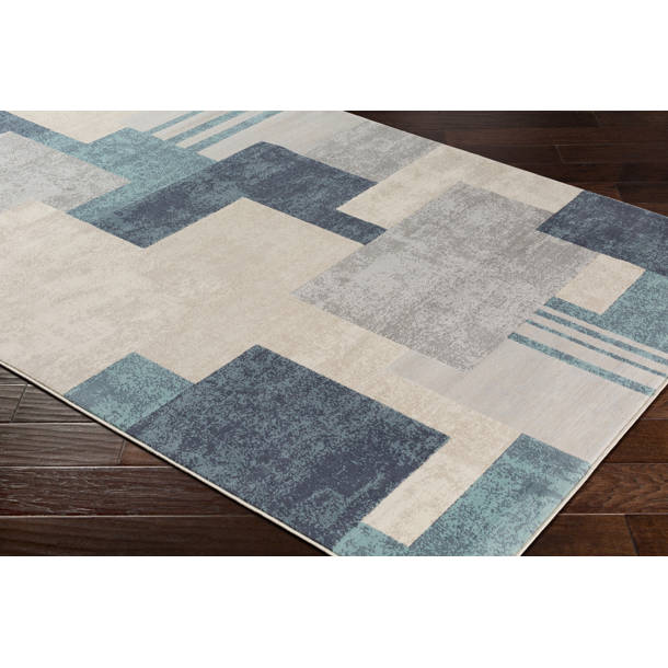 Wade Logan® Dimond Performance Beige/Green Rug & Reviews | Wayfair