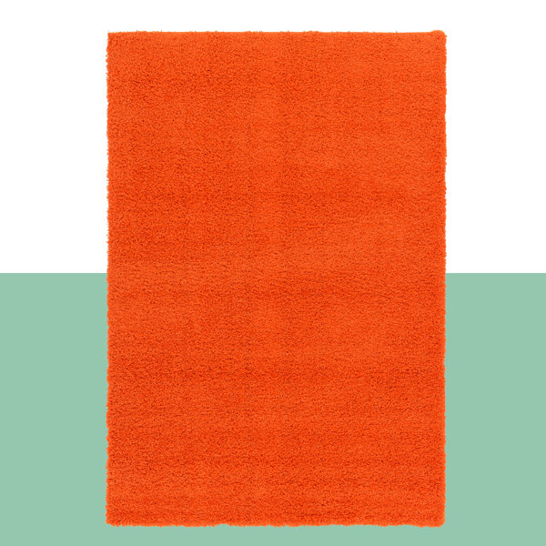 Burnt-orange-round-rug | Wayfair