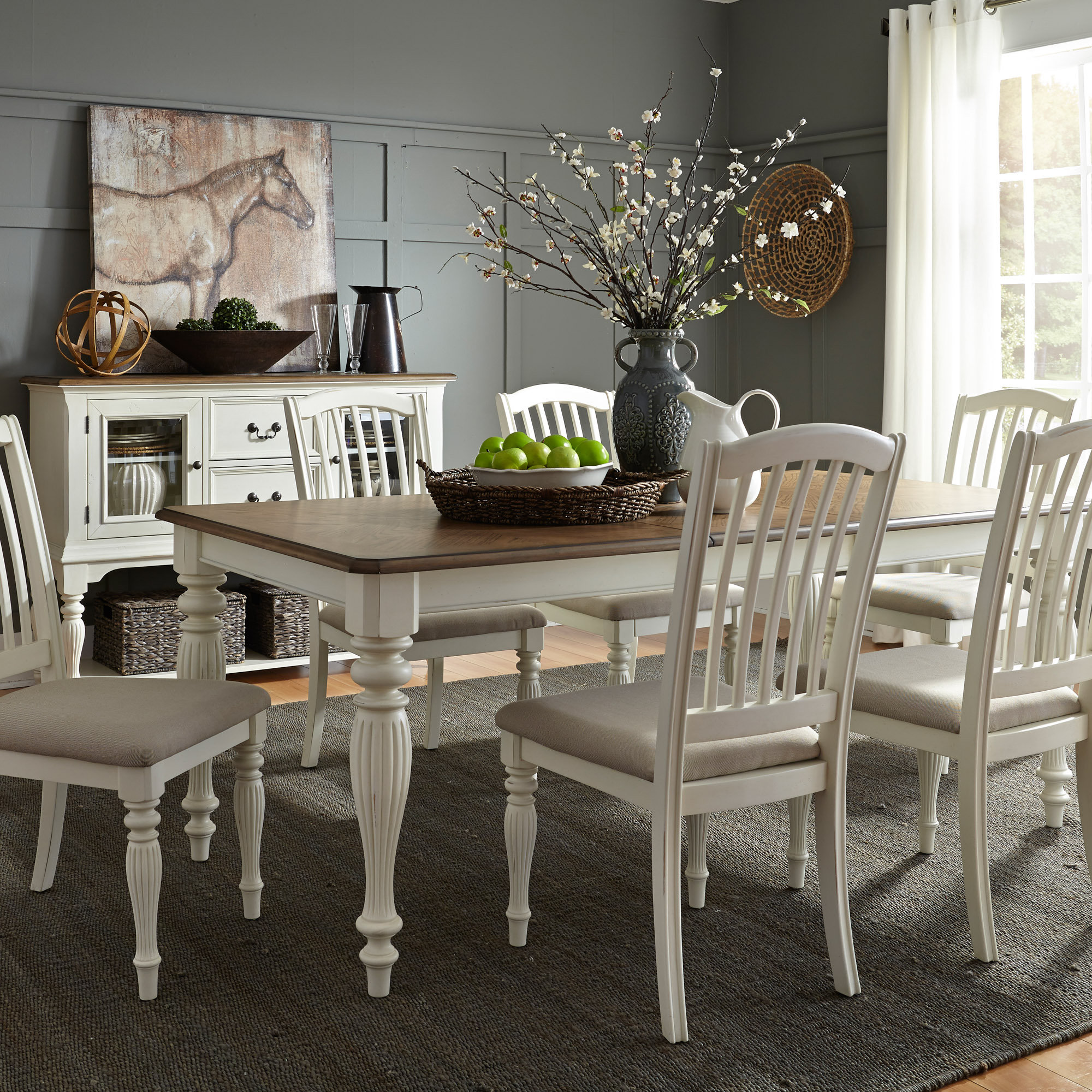 Laurel Foundry Modern Farmhouse Dearing 6 Piece Dining Set