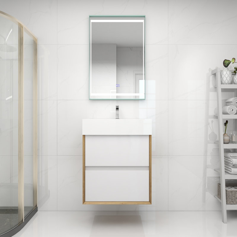 Jade Bath 24" Wall Mounted Single Bathroom Vanity Set | Wayfair