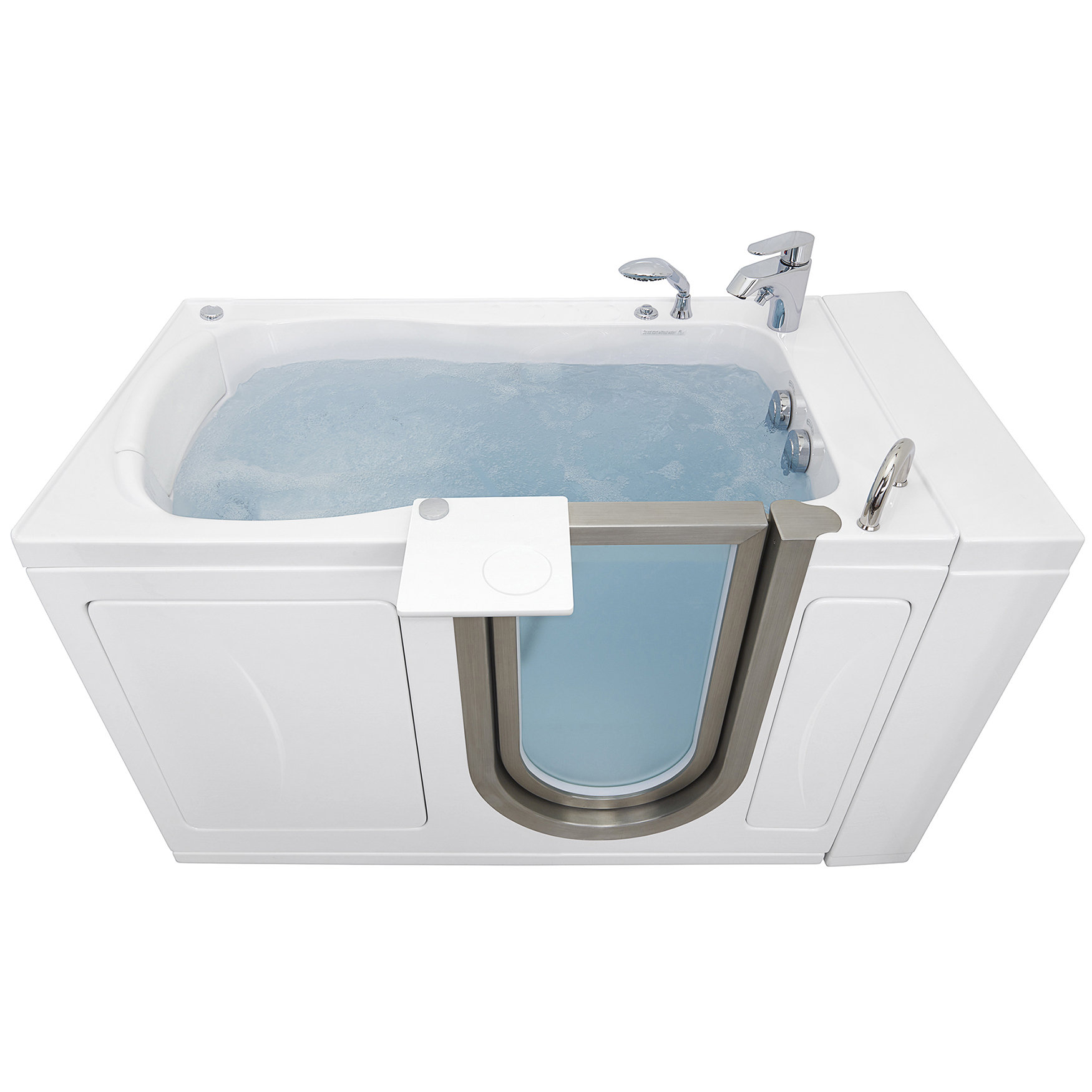 Ella Walk In Bath 52" x 30" Elite Massage Whirlpool Walk In Tub in ...