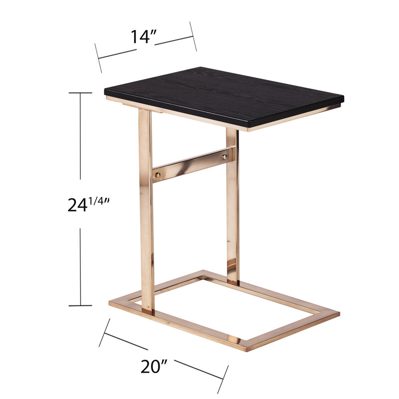 Everly Quinn 24.25'' Tall C Table End Table | Wayfair