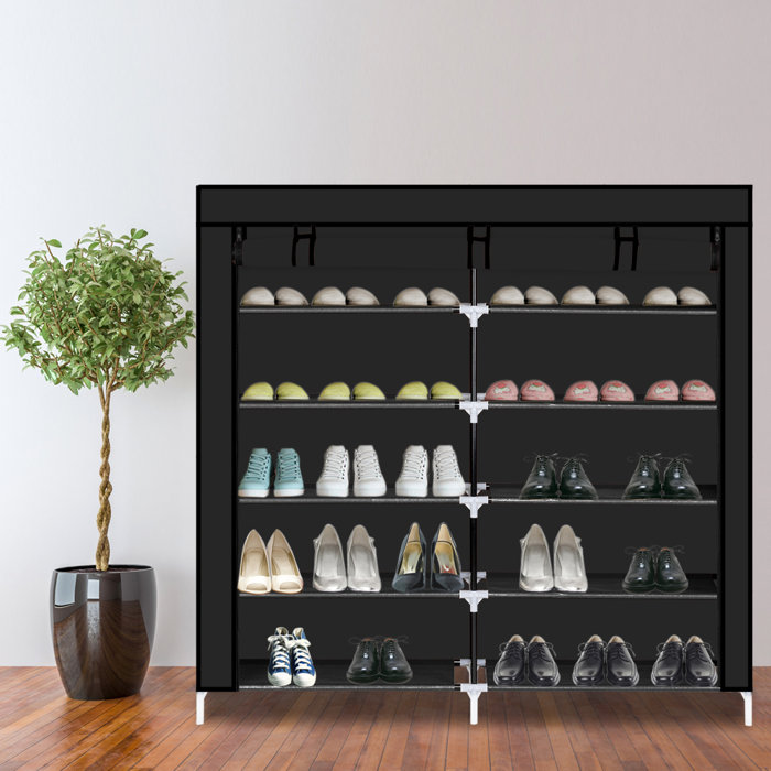 Rebrilliant 36 Pairs Shoe Rack & Reviews | Wayfair