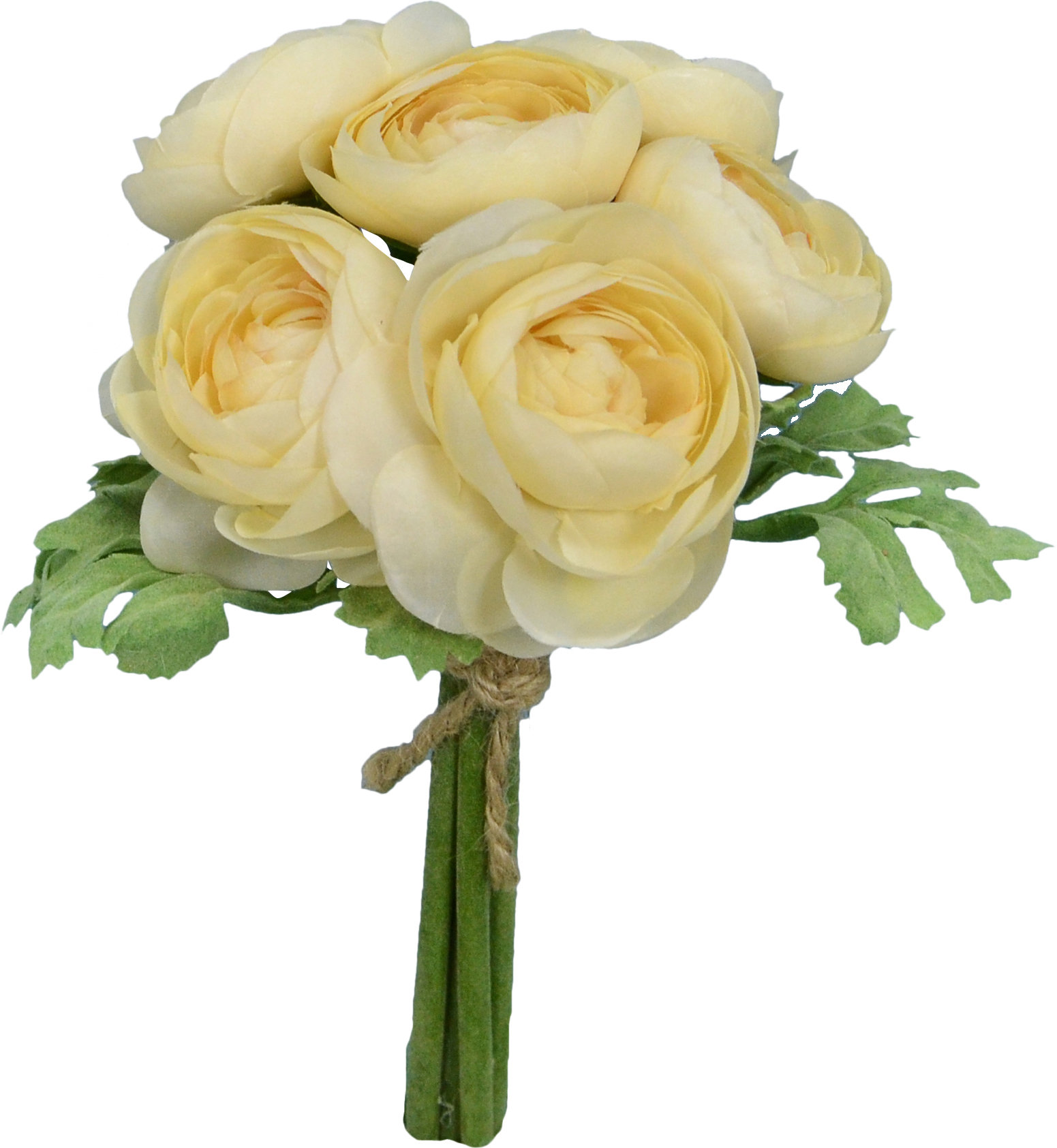 Fantastic Craft Faux Cream Ranunculus Bouquet Floral Arrangement ...