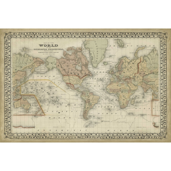 Nautical-world-map | Wayfair