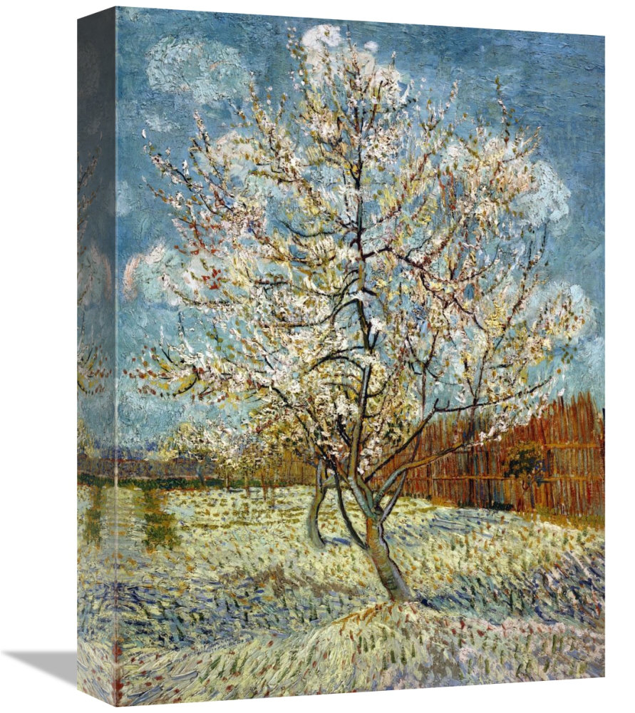Vault W Artwork The Pink Peach Tree 1888 by Vincent Van Gogh - Wrapped ...