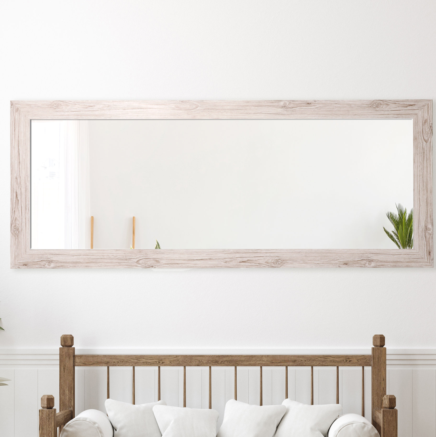 Beachcrest Home Naida Rectangle Wood Mirror & Reviews | Wayfair
