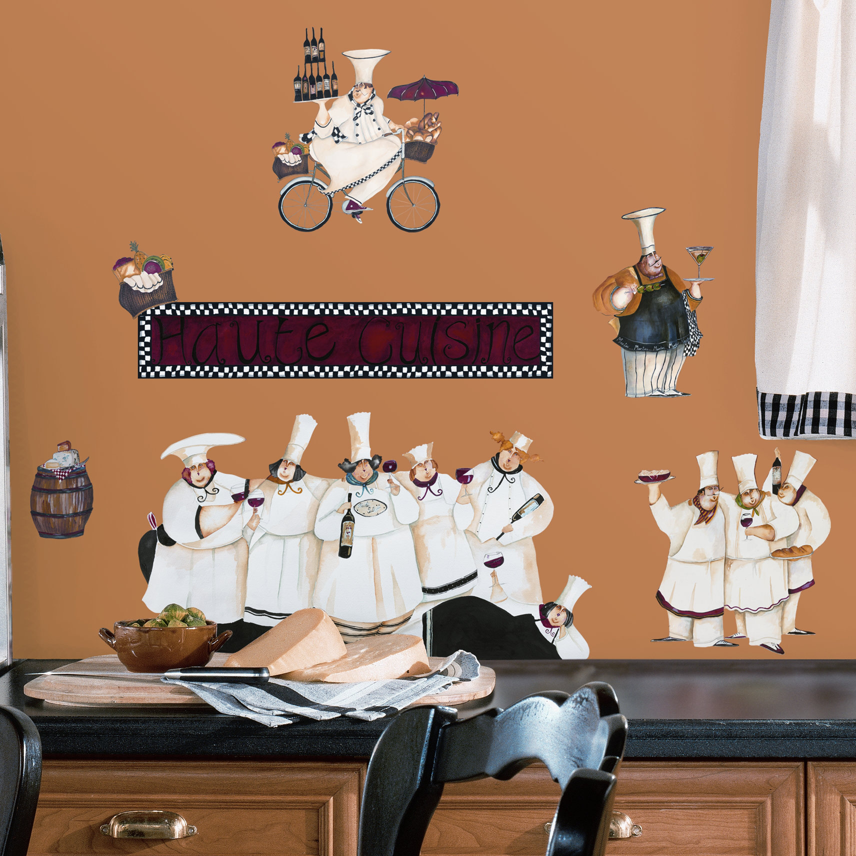 Fleur De Lis Living 15 Piece Chefs Wall Chalkboard Decal & Reviews ...