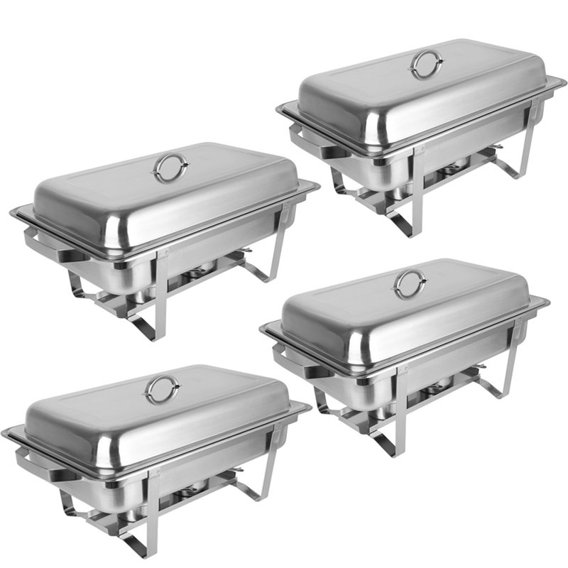 The Party Aisle™ 4 Piece 8 qt Chafing Dish Set & Reviews | Wayfair