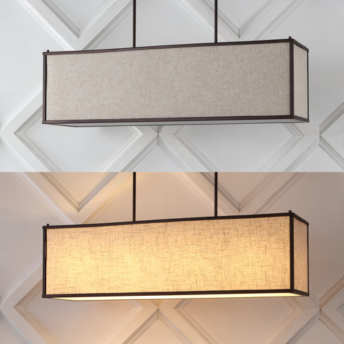 Hokku Designs Amberson 4 - Light Kitchen Island Rectangle LED Pendant ...