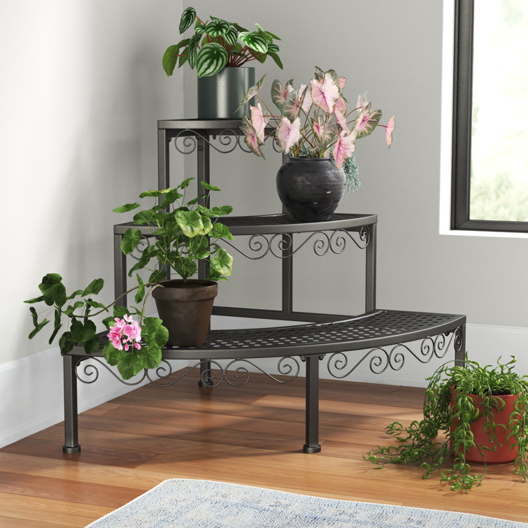 Lark Manor Shelly Triangular Corner Plant Stand & Reviews | Wayfair