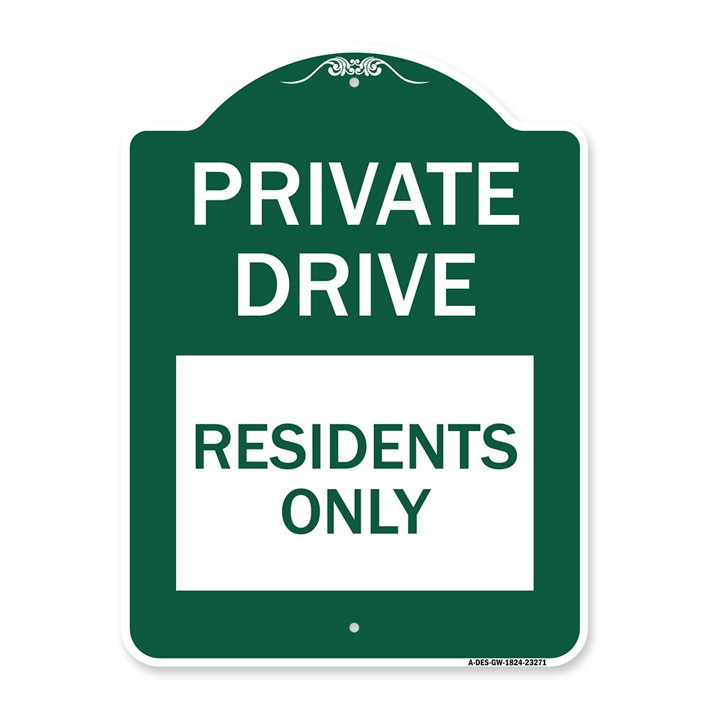 Signmission Designer Series Sign - Private Drive Sign Private Drive ...
