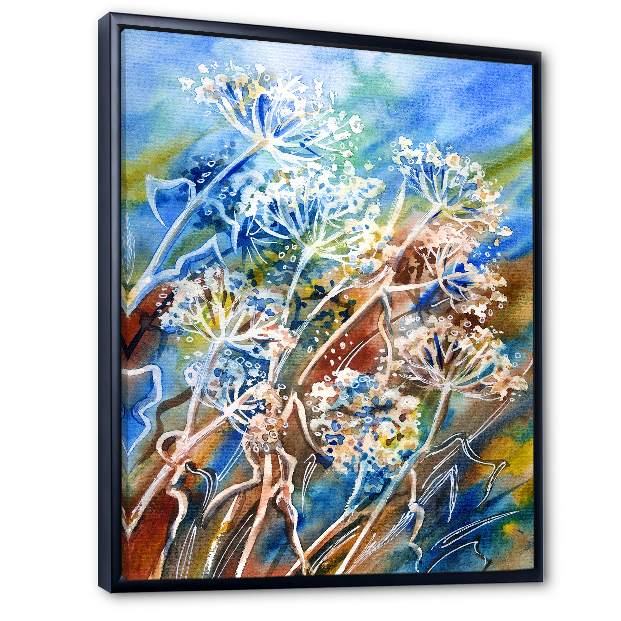 August Grove® Abstract Umbrella Forest Plants Painting Abstract ...