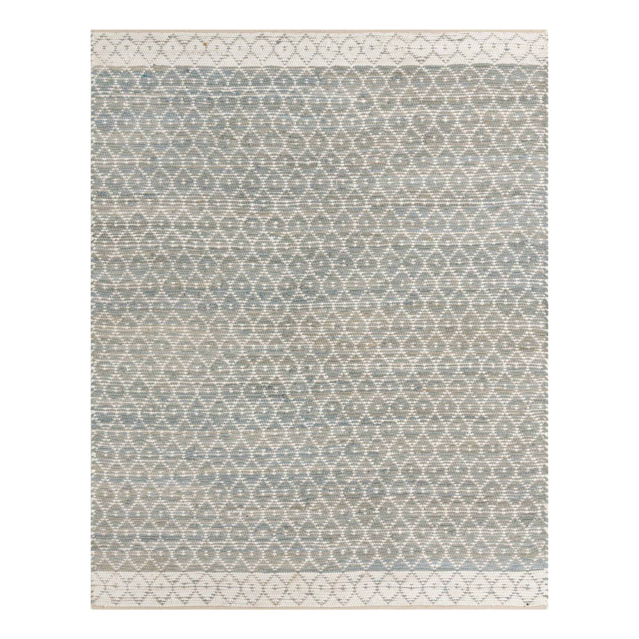 Foundry Select Gray_Unique Loom Sand Chindi Trellis Rug | Wayfair
