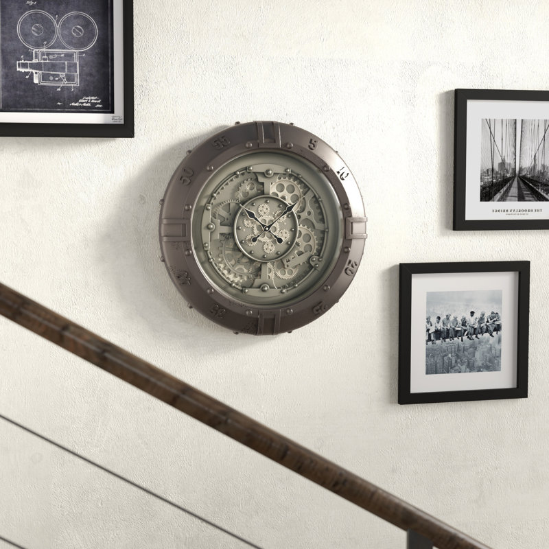 17 Stories Valencia Metal Wall Clock | Wayfair