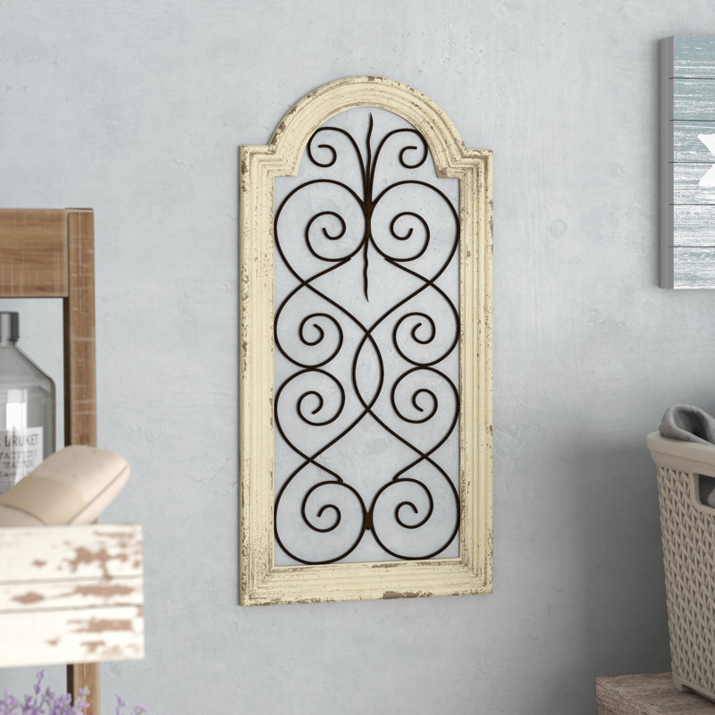 Ophelia & Co. Ivory Wood/Metal Wall Décor & Reviews | Wayfair