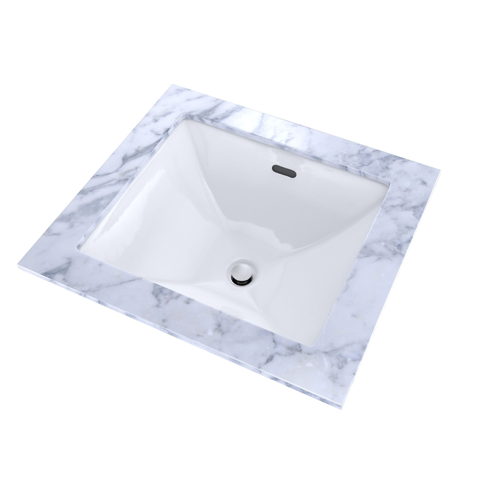 TOTO Legato™ Vitreous China Rectangular Undermount Bathroom Sink with ...