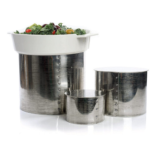 Orren Ellis Hardison Stainless Steel 3 Riser - Set of 3 Risers Small ...